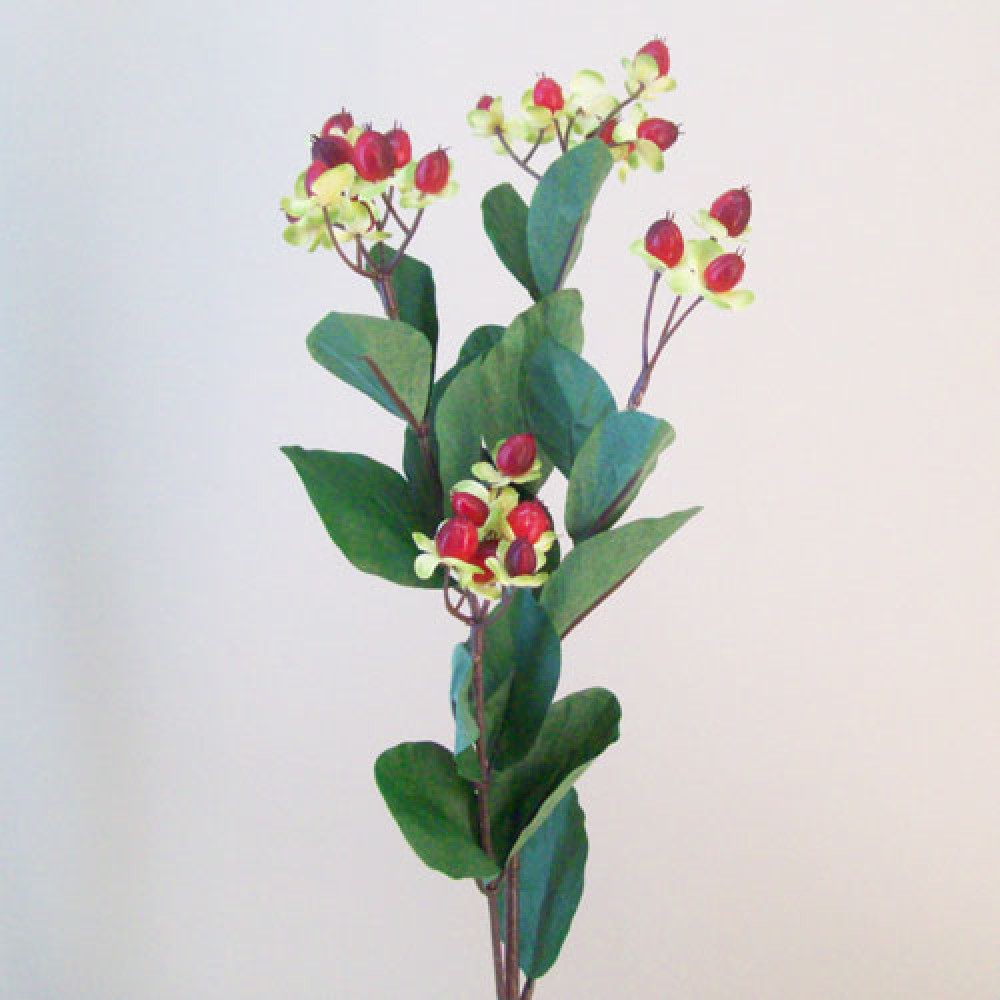 Artificial Hypericum Berries Red 60cm | Artificial Berries